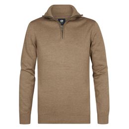Herren Troyer, beige, Gr. XXXL, PETROL INDUSTRIES, Strick, Obermaterial: 50% Baumwolle, 50% Polyacryl, Pullover, Baumwollmix