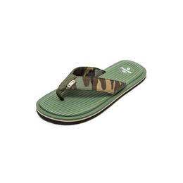 Brasileras Zehentrenner 'Army' Herren Gr&ouml;&szlig;e 42 dunkelbraun / khaki / dunkelgr&uuml;n / schwarz