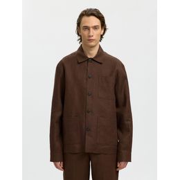 Selected Between-Season Jacket male size XXL Chocolate