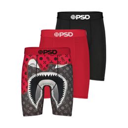 PSD Herren Boxershorts "3 PACK - WF LUX DRIP Herren", Gr. Smulti, 90% Polyester, 10% Elasthan, Unterhosen