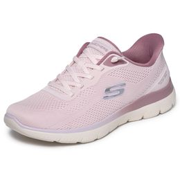 SKECHERS Slip-Ons female size 38 Mauve / Silver