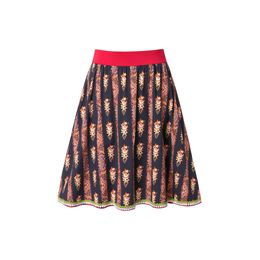 Ulla Popken Rock Damen Gr&ouml;&szlig;e 48 lila / rot / schwarz