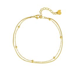 Hey Happiness Fu&szlig;schmuck 'Sea Beads' Damen Gr&ouml;&szlig;e One Size gold