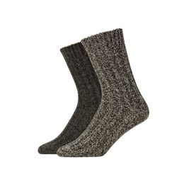 SNOCKS Socken Damen Gr&ouml;&szlig;e 43/46 graumeliert / oliv