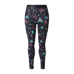 Ulla Popken Leggings female size XL/XXL Turquoise / Red violet / Black