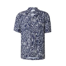 LINDBERGH Button Up Shirt male size M Dark blue / Off white