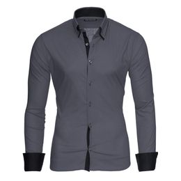 Reslad Button Up Shirt 'RS7050' male size L Anthracite