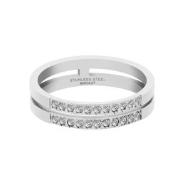 Akzent Ring 'Sombra, langlebig' Damen Gr&ouml;&szlig;e 57 silber