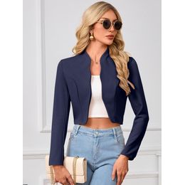 Yesfashion Bolero Damen Gr&ouml;&szlig;e XXL dunkelblau