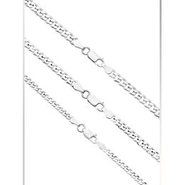 Nthirtythree Kette 'Silberkette 925 Sterling Silber Panzer Stil Echtsilber 45cm-60cm Halskette - Bestpreis - Damen Herren mit Schmuckbox - Sale 