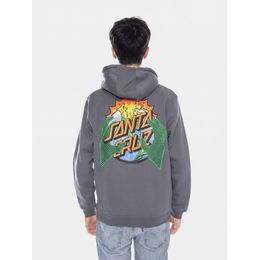 Santa Cruz Sweatshirt 'Kendall End Of The Dot -- Men's Grey Hoodie' male size M Grey