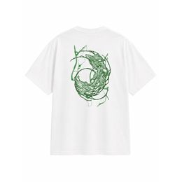 Perfect&basic Shirt 'Koi Back Flock' Herren Gr&ouml;&szlig;e XL offwhite