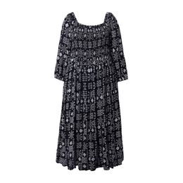 Ulla Popken Kleid Damen Gr&ouml;&szlig;e 42/44 schwarz Sommerkleid