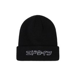 Edwin M&uuml;tze '3D Katakana Beanie' Herren Gr&ouml;&szlig;e 54/64 schwarz