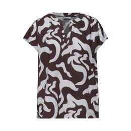 Street One Bluse Damen Gr&ouml;&szlig;e S braun / wei&szlig;