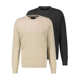 Lerros Pullover 'Basic' Herren Gr&ouml;&szlig;e S beigemeliert