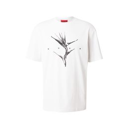Hugo T-Shirt 'Darise' Herren Gr&ouml;&szlig;e M schwarz / naturwei&szlig;