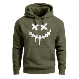 Neverless Sweatshirt 'Smile Face' male size S Green