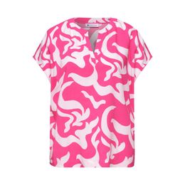 Street One Bluse Damen Gr&ouml;&szlig;e L magenta / wei&szlig;