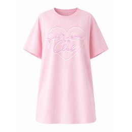 Leafletic Oversizekleid 'Leafletic Women&rsquo;s Oversize T-Shirt' Damen Gr&ouml;&szlig;e 46 pink Sommerkleid