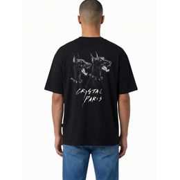 Crystal Paris Shirt 'Dogs' male size M Black