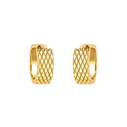 Sofia Milani Ohrringe 'Ribbed' Damen Gr&ouml;&szlig;e One Size gold