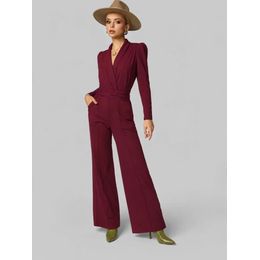 Madnezz House Jumpsuit Damen Gr&ouml;&szlig;e L weinrot