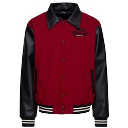 King Kerosin Between-Season Jacket 'High School Confidential' male size XL Bordeaux