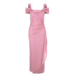 Vera Mont Abendkleid im Glitzer-Look in Ros&eacute;/Silver | Gr.: 36