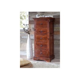 Kommode Akazie 54x44x122 nougat lackiert OXFORD #433
