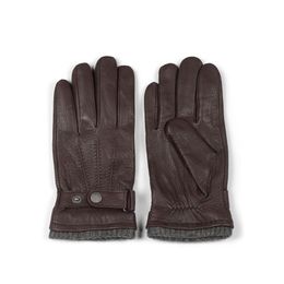 Howard London Fingerhandschuhe 'Leather Gloves Bruno Dark Brown' Herren Gr&ouml;&szlig;e L/XL dunkelbraun