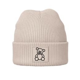Neverless M&uuml;tze 'Teddy Polygon' Damen Gr&ouml;&szlig;e 54/64 beige