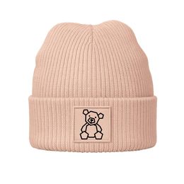 Neverless M&uuml;tze 'Teddy Polygon' Damen Gr&ouml;&szlig;e 54/64 rosa