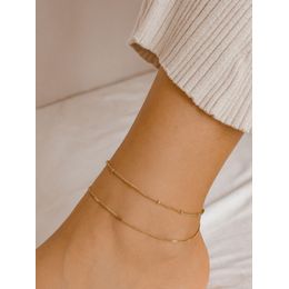 Hey Happiness Fu&szlig;schmuck 'Duo Mix' Damen Gr&ouml;&szlig;e One Size gold