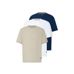 Blend T-Shirt ' BHKriso 3 Pack ' Herren Gr&ouml;&szlig;e XL beige / blau / wei&szlig;