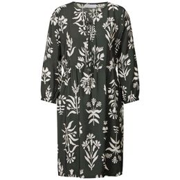 Street One Studio Dress female size 44 Cream / Dark green