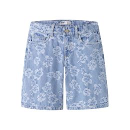 Name It Shorts M&auml;dchen Gr&ouml;&szlig;e 152 blue denim / wei&szlig;