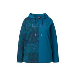 Ulla Popken Sweatshirt female size 9XL/10XL Azure / Petrol