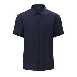 Allthemen Button Up Shirt 'Reine' male size XXXL Dark blue