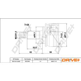 DR!VE+ Gelenksatz, Antriebswelle dp2110103043 f&uuml;r Suzuki