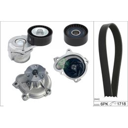 SCHAEFFLER INA Wasserpumpe + Keilrippenriemensatz 529031230 f&uuml;r Vaughall CHEVROLET