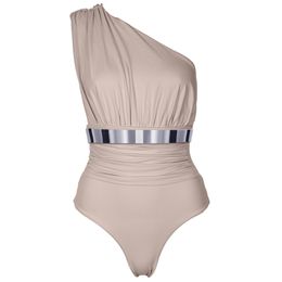 Sea Me Swim Badeanzug 'MONACO Silver Edition' Damen Gr&ouml;&szlig;e M beigemeliert