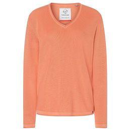 Timezone Langarm-Strickpullover 'V-Neck' Damen Gr&ouml;&szlig;e M apricot