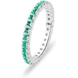 Christ Ring female size 54 Green / Silver