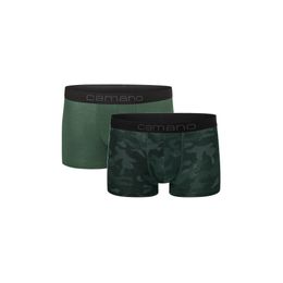 Camano Boxershorts Herren Gr&ouml;&szlig;e XL gr&uuml;n / schwarz