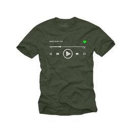 Makaya Shirt 'Music Playlist' Herren Gr&ouml;&szlig;e 5XL basaltgrau