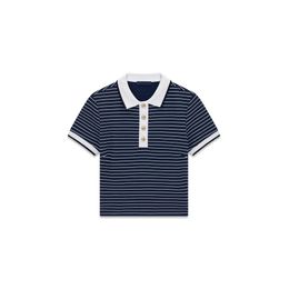 Guess Poloshirt 'Alphonsine' Damen Gr&ouml;&szlig;e XS dunkelblau / wei&szlig;