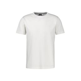 Lerros T-Shirt in softer Seersucker-Qualit&auml;t mit bequemem O-Neck Herren Gr&ouml;&szlig;e L wei&szlig;