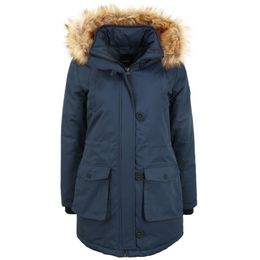 oxmo Parka 'Acta' Damen Gr&ouml;&szlig;e XL beige / blau / schwarz