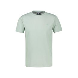 Lerros T-Shirt in softer Seersucker-Qualit&auml;t mit bequemem O-Neck Herren Gr&ouml;&szlig;e L gr&uuml;n